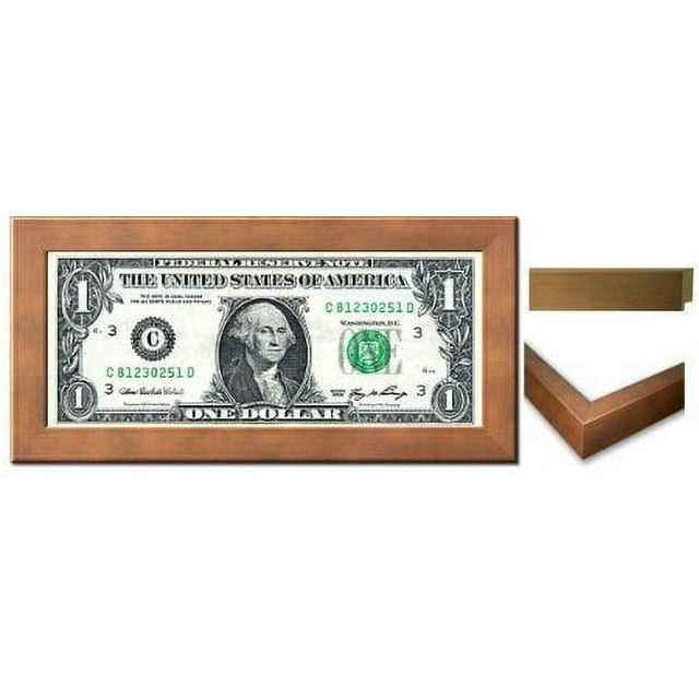 Business First Dollar Frame - Metallic Bronze Wood - Walmart.com