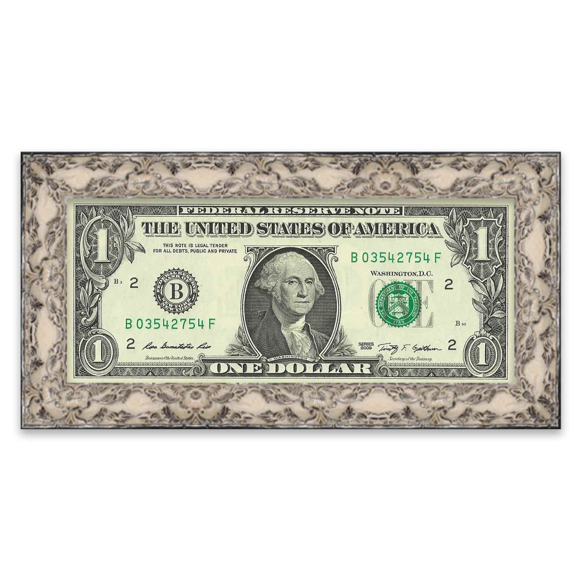 Business First Dollar Frame - Silver Leaf Wood - Walmart.com