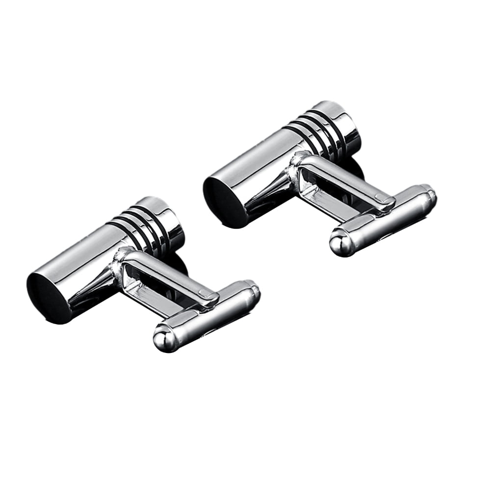 Business Formal Suit Cufflinks for Men Column Shape Alloy Cufflinks ...