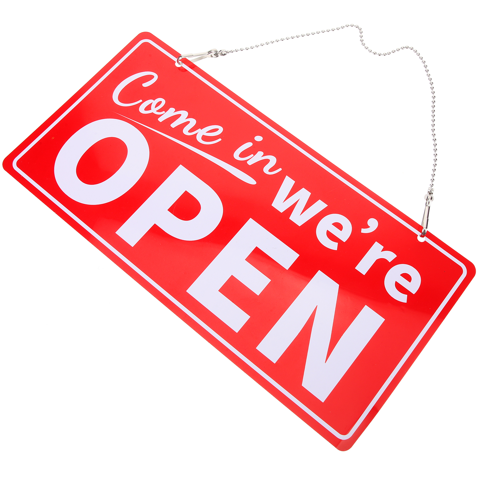 Business Hours Sign Signage Tin Door Opening and Closing Reminder ...