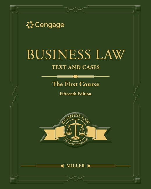 Business Law: Text & Cases - The First Course, (Paperback) - Walmart.com