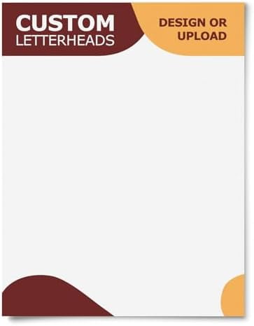 Business Letterhead Stationery | 8.5” x 11” Vertical Letterheads ...