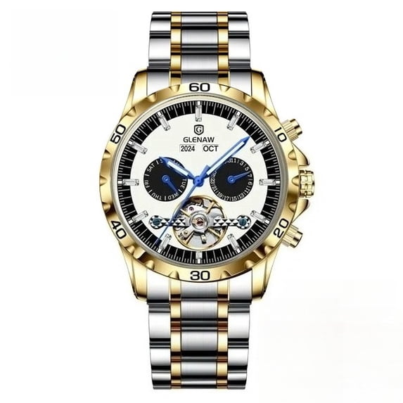 Business Men's Mechanical Watch Original Skeleton Waterproof Luminous ...