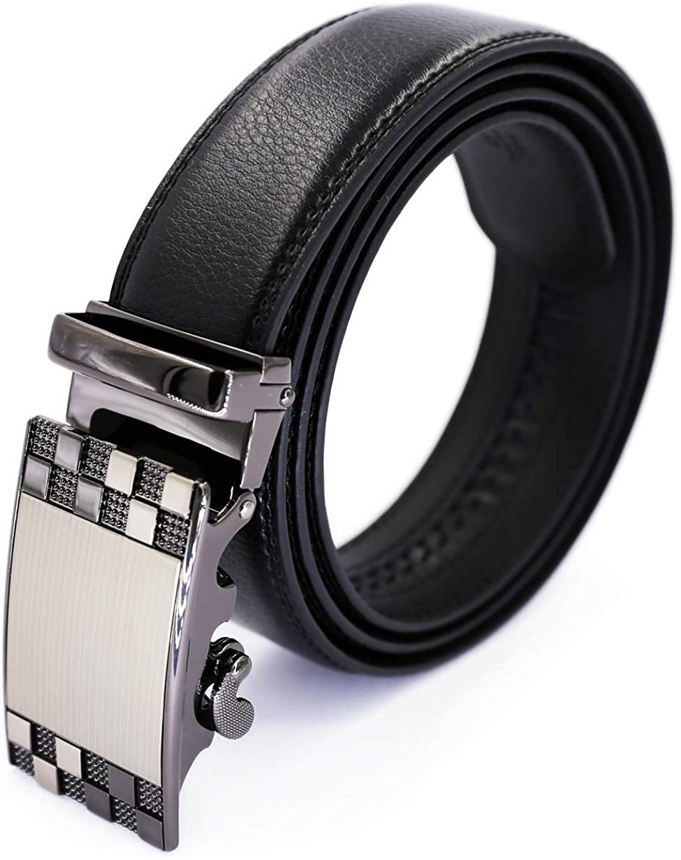 Business Men's Slide Belt with Exquisite Metal Removable Automatic ...