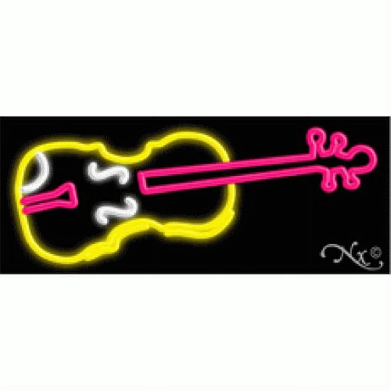 Business Neon Sign - Violin Logo - Walmart.com