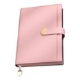 Business PU Leather Notebook Hardcover Journal 300 Pages Lined Button ...