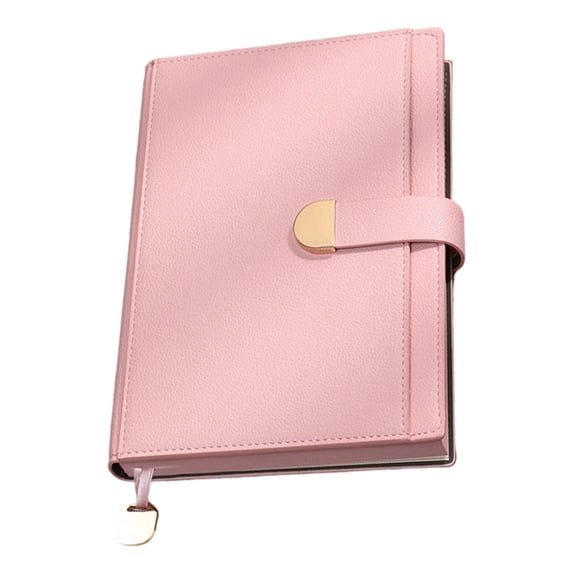 Business PU Leather Notebook Hardcover Journal 300 Pages Lined Button ...