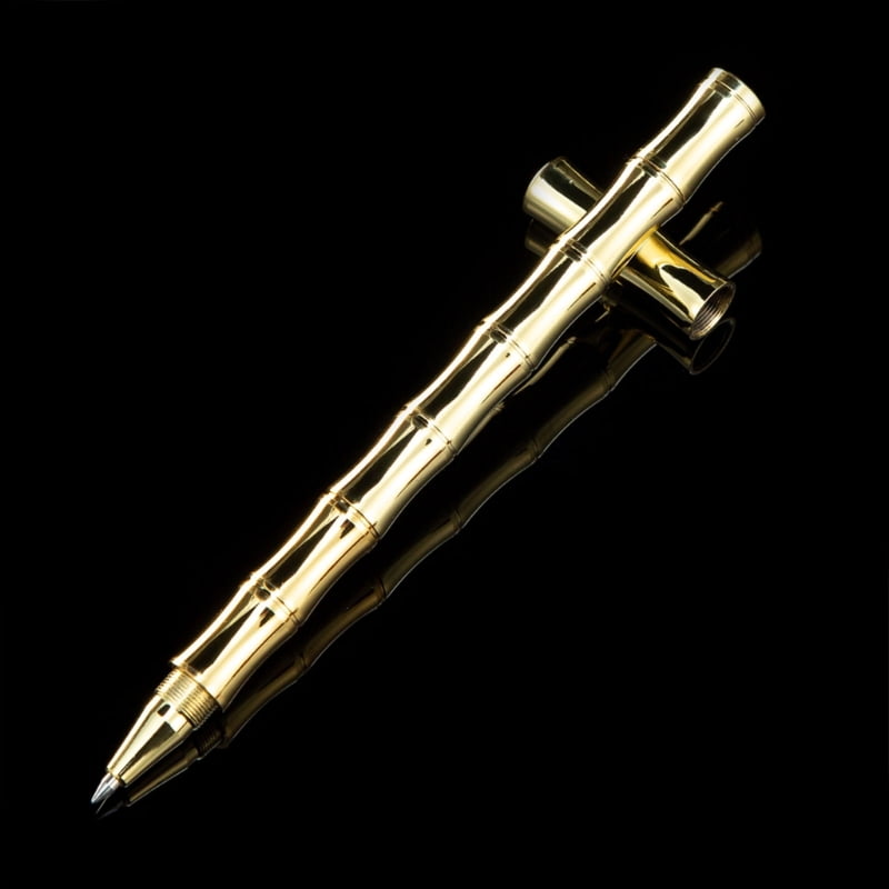 Business Signature Pen Signing Pen Bamboo-shaped Pen Barrel Metal Gel ...