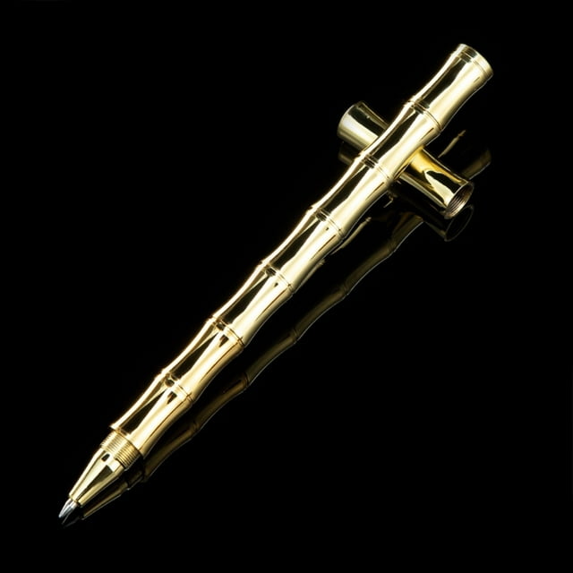 Business Signature Pen Signing Pen Bamboo-shaped Pen Barrel Metal Gel ...
