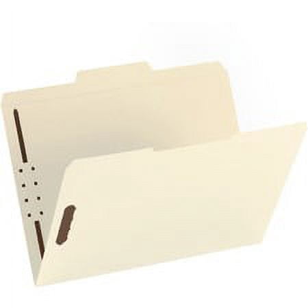 Business Source 1/3 Tab Cut Letter Recycled Fastener Folder - 8 1/2" x ...