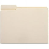 Business Source 1/3 Tab Cut Letter Recycled Top Tab File Folder - 8 1/2 ...