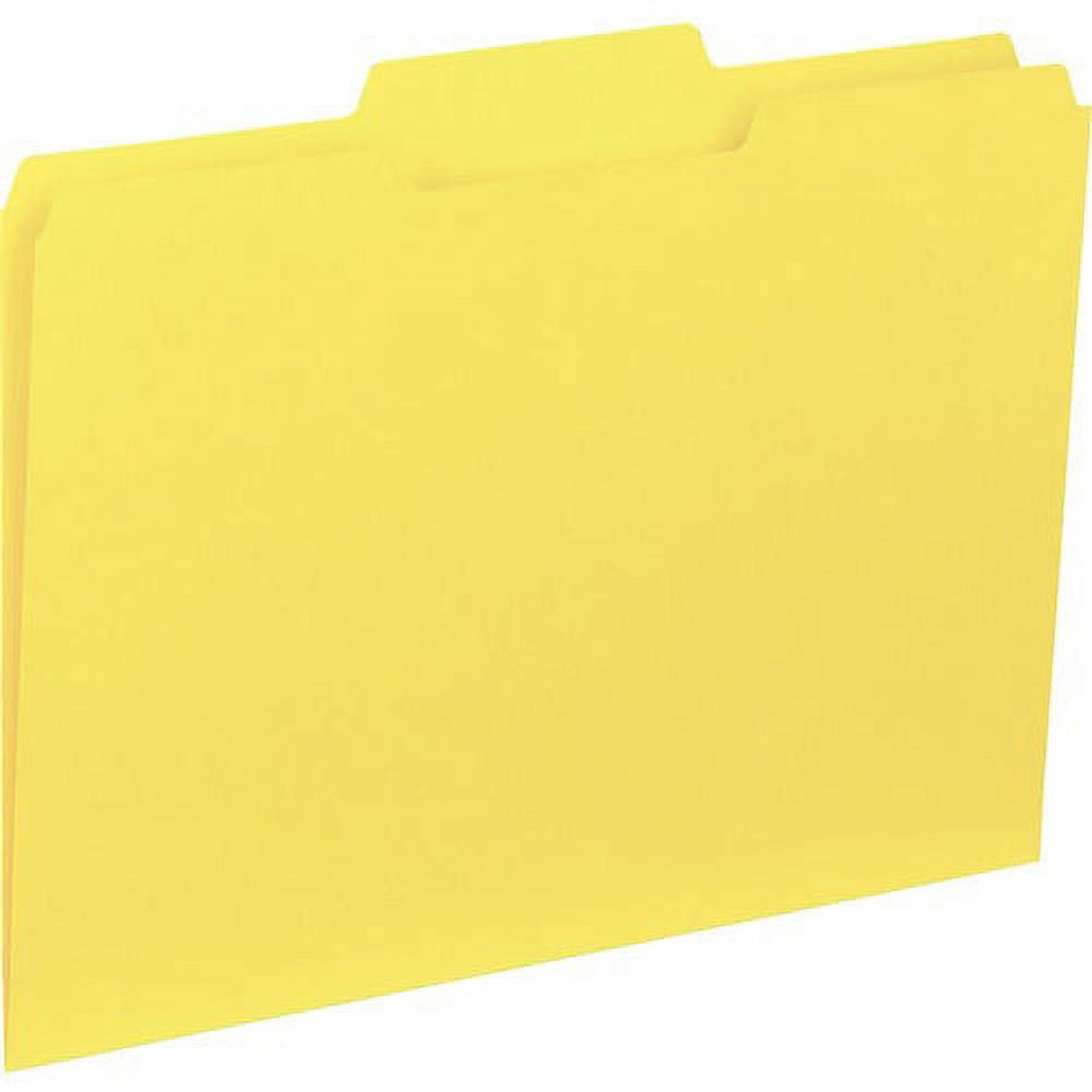 Business Source 1/3 Tab Cut Letter Recycled Top Tab File Folder - 8 1/2 ...