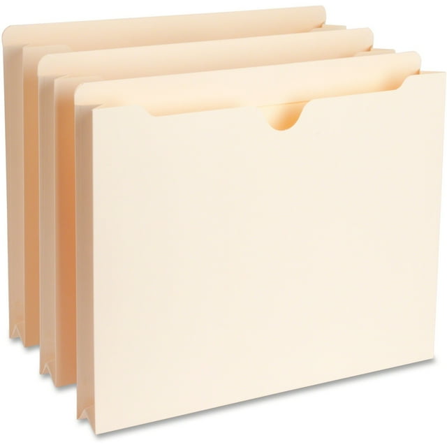Business Source 1.5" Exp Heavyweight File Pockets - Walmart.com