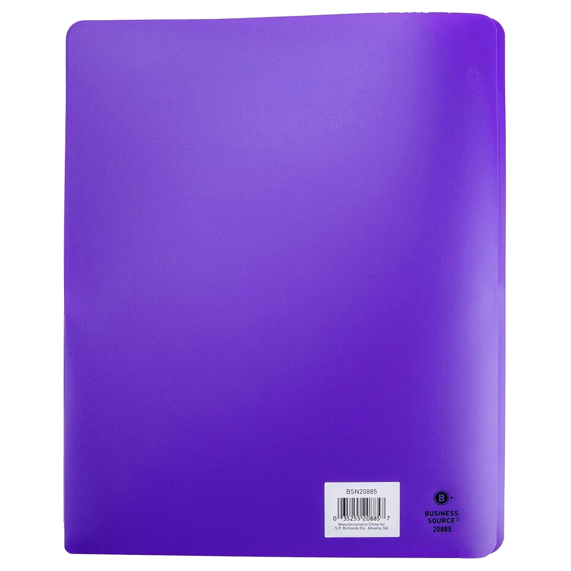 Business Source, BSN20885, 3-Hole Punched Poly Portfolios, 1 Each ...