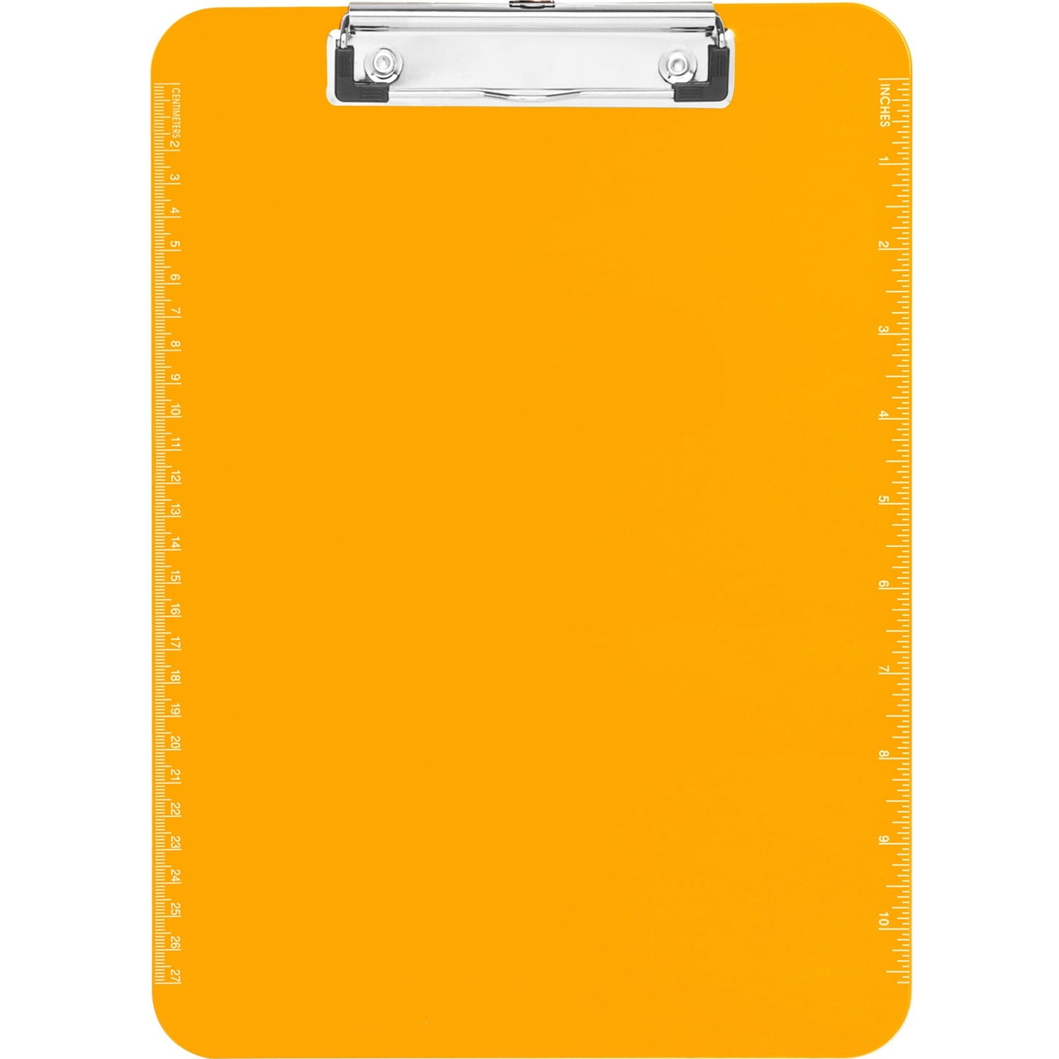 Business Source, BSN01866, Transparent Plastic Clipboard, 1 Each, Neon ...