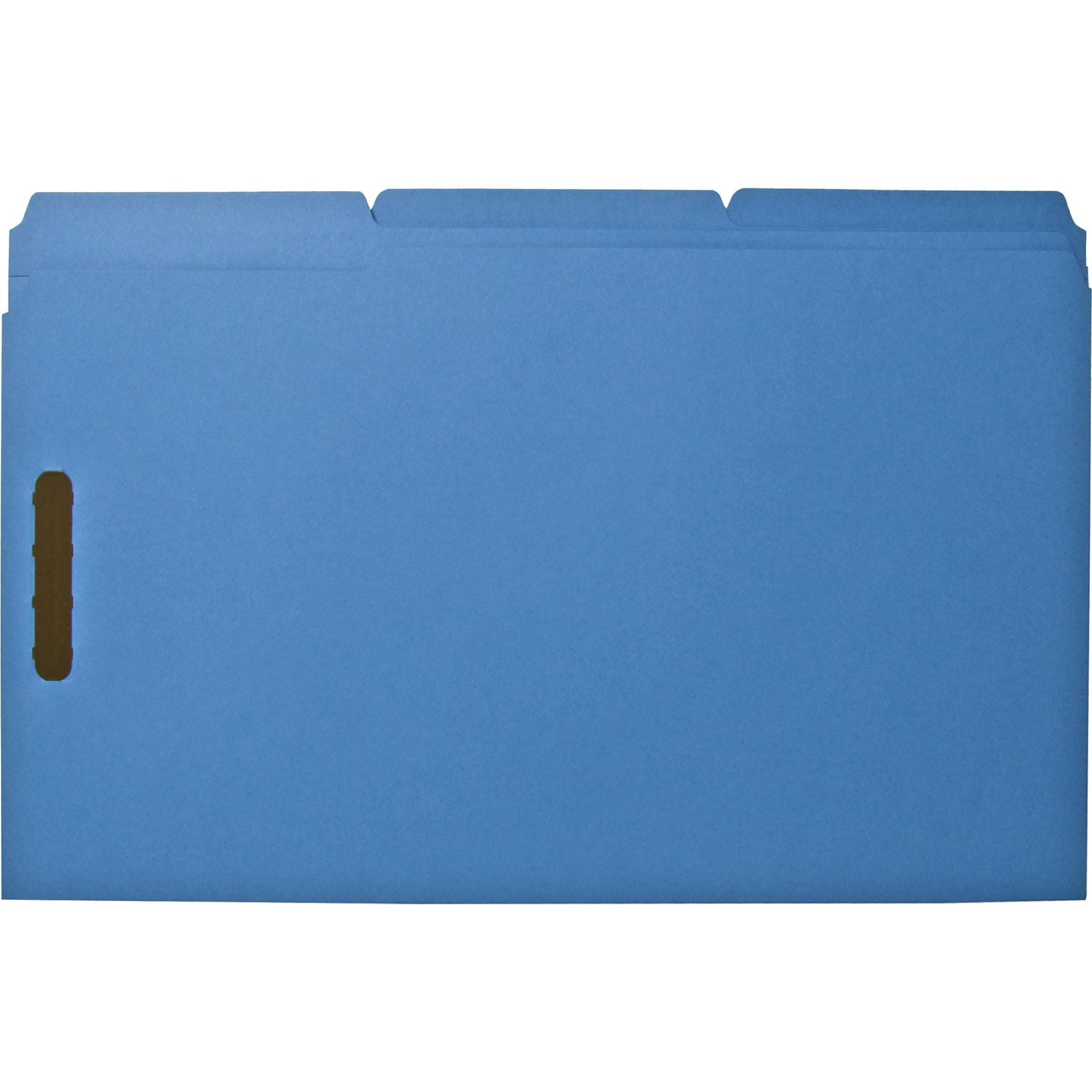 Business Source, BSN17219, Fastenener Folders, 50 / Box, Blue - Walmart.com
