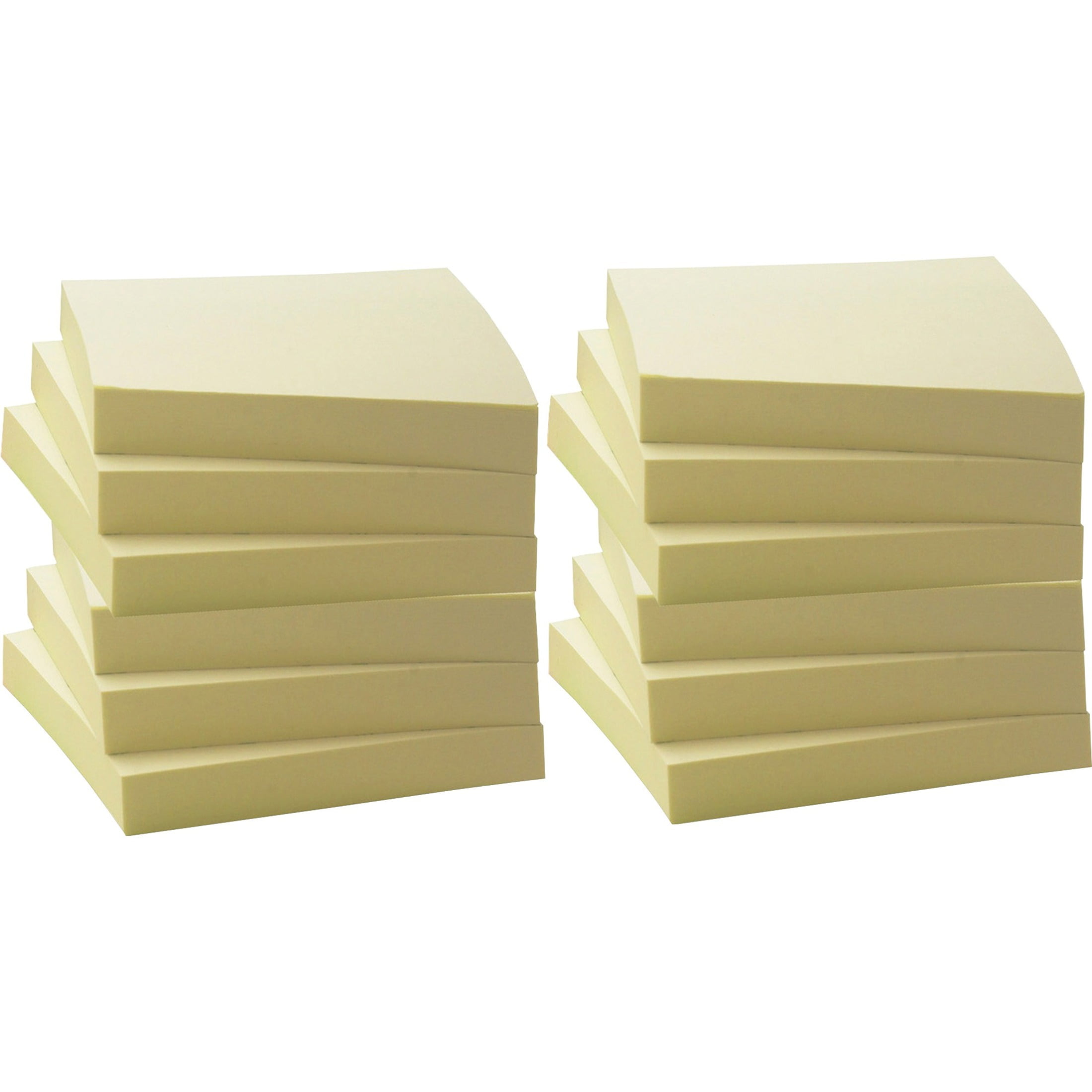 Business Source, BSN36620, Yellow Adhesive Notes, 12 / Pack, Yellow ...