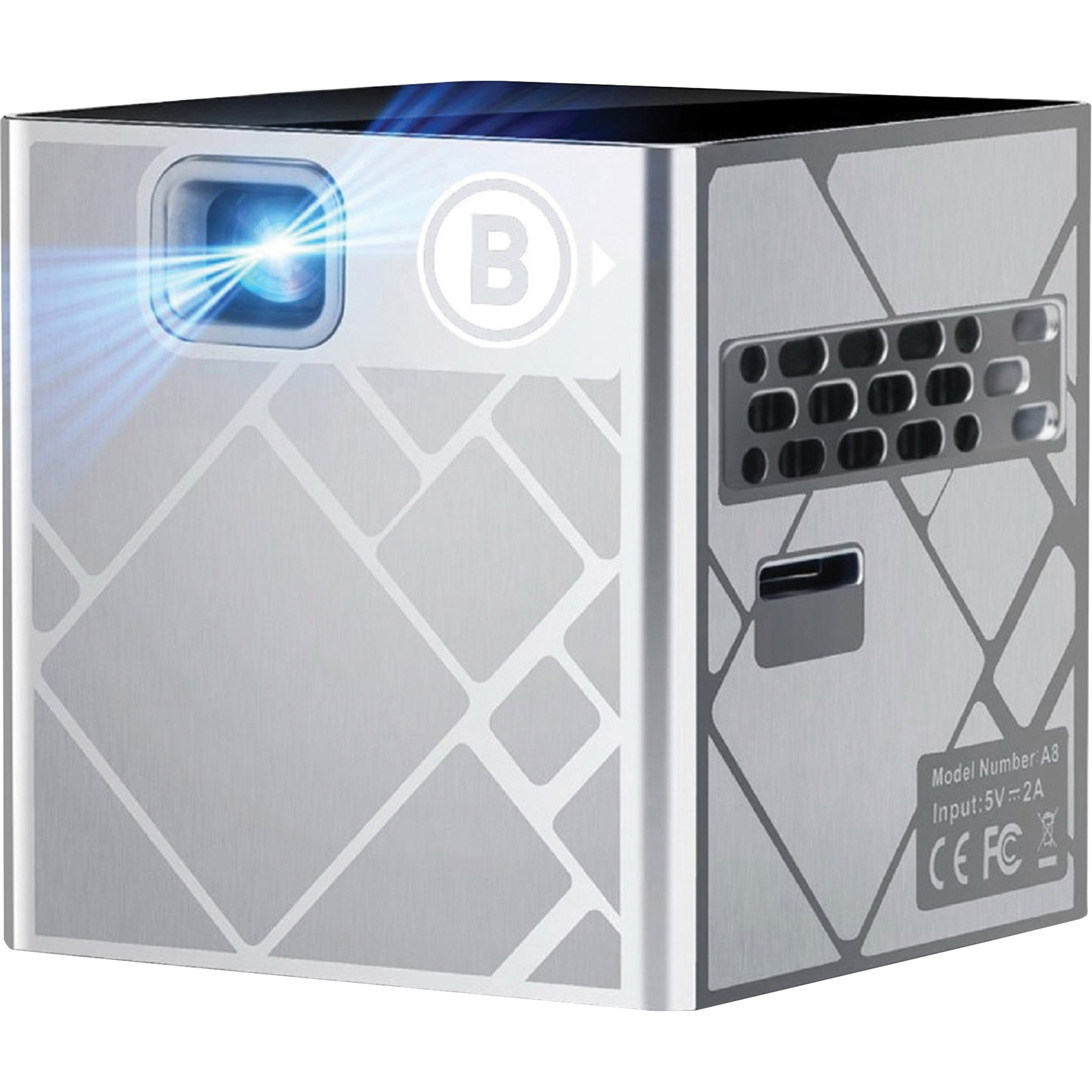 Business Source, BSN39038, LED Pocket Projector, 1 Each, Silver ...