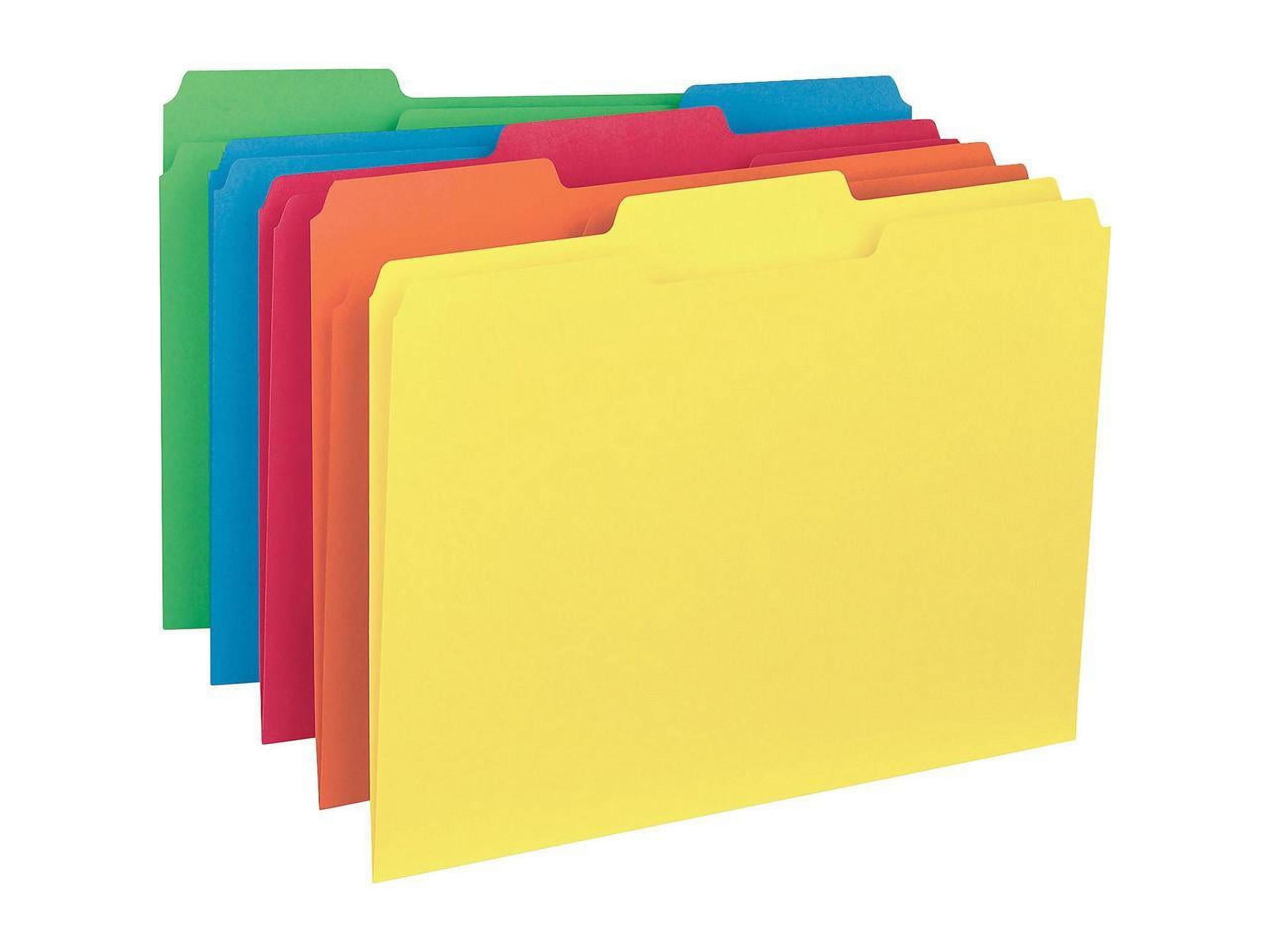 Business Source, BSN43561, 1/3-cut Colored Interior File Folders, 100 ...