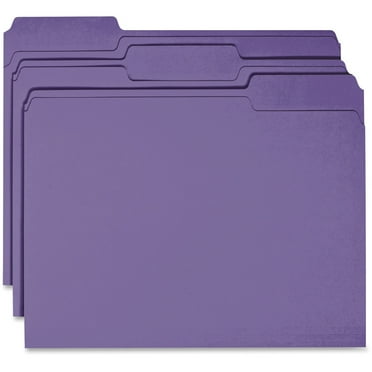Business Source Color-coding 1-Ply File Folders - Walmart.com