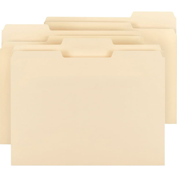 Business Source, BSN78950, 1/3 Cut Tab Plain Manila File Folders, 150 ...
