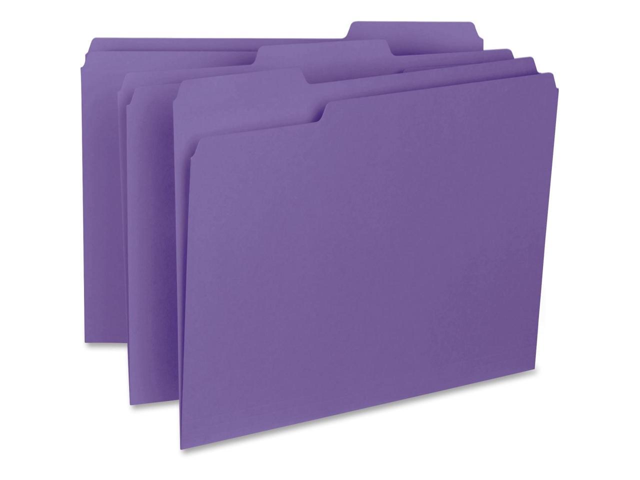 Business Source, BSN99717, 1/3-cut Colored Interior File Folders, 100 ...