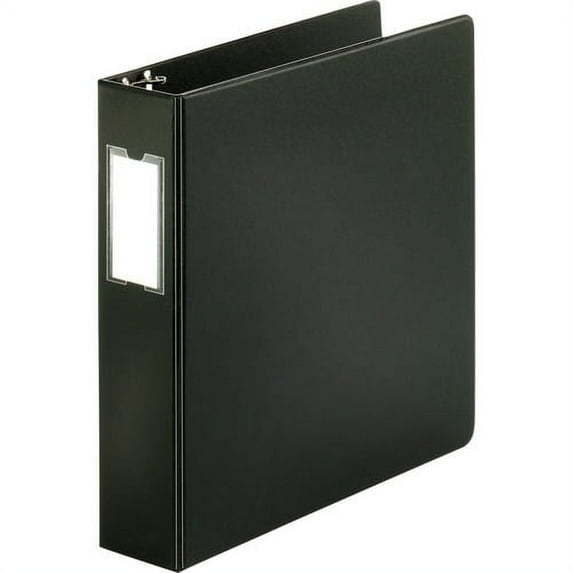 Business Source Basic Round Ring Binder w/Label Holder - 2" Binder Capacity - Letter - 8 1/2" x ...