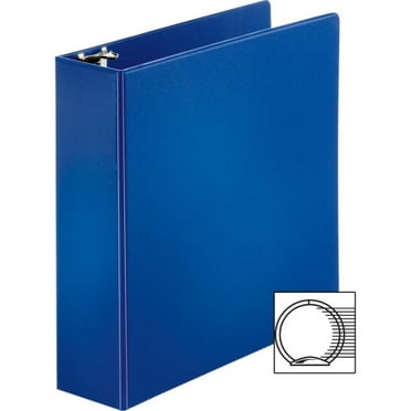 Business Source Basic Round Ring Binder w/Label Holder - 3" Binder Capacity - Letter - 8 1/2" x ...