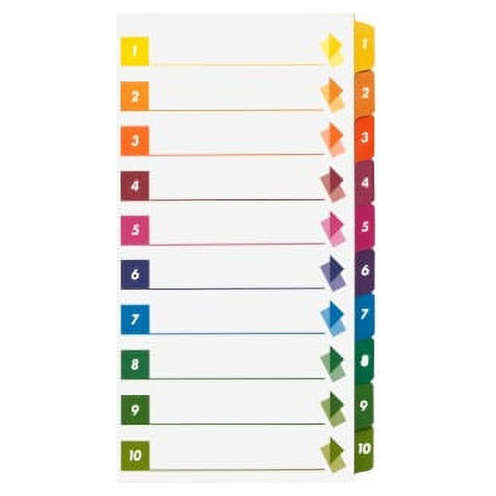 Business Source Color-coded Table of Contents/Tabs Index Dividers ...