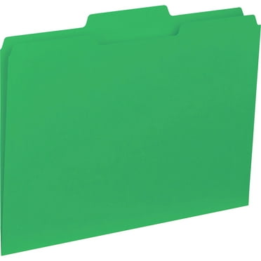Business Source 1/3 Cut Tab File Folders - Walmart.com