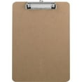 Business Source Flat Clip Hardboard Clipboard 9" x 12 1/2" - Hardboard ...
