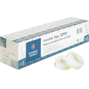 Universal Invisible Tape, 3/4" x 1000", 1 Core, 12/Pack -UNV83412 ...