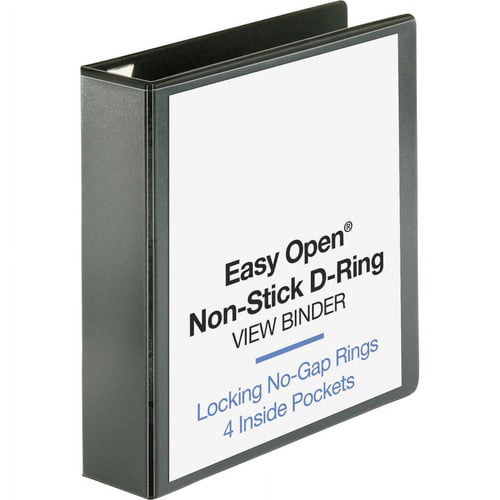 Business Source Locking D-Ring View Binder - 2" Binder Capacity ...