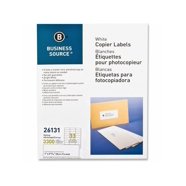 Business Source, BSN98111, Clear Address Labels, 300 / Box, Clear ...