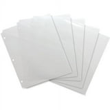 Business Source Binder Pockets, Letter Size 8.5 x 11, Clear Plastic, 3 ...