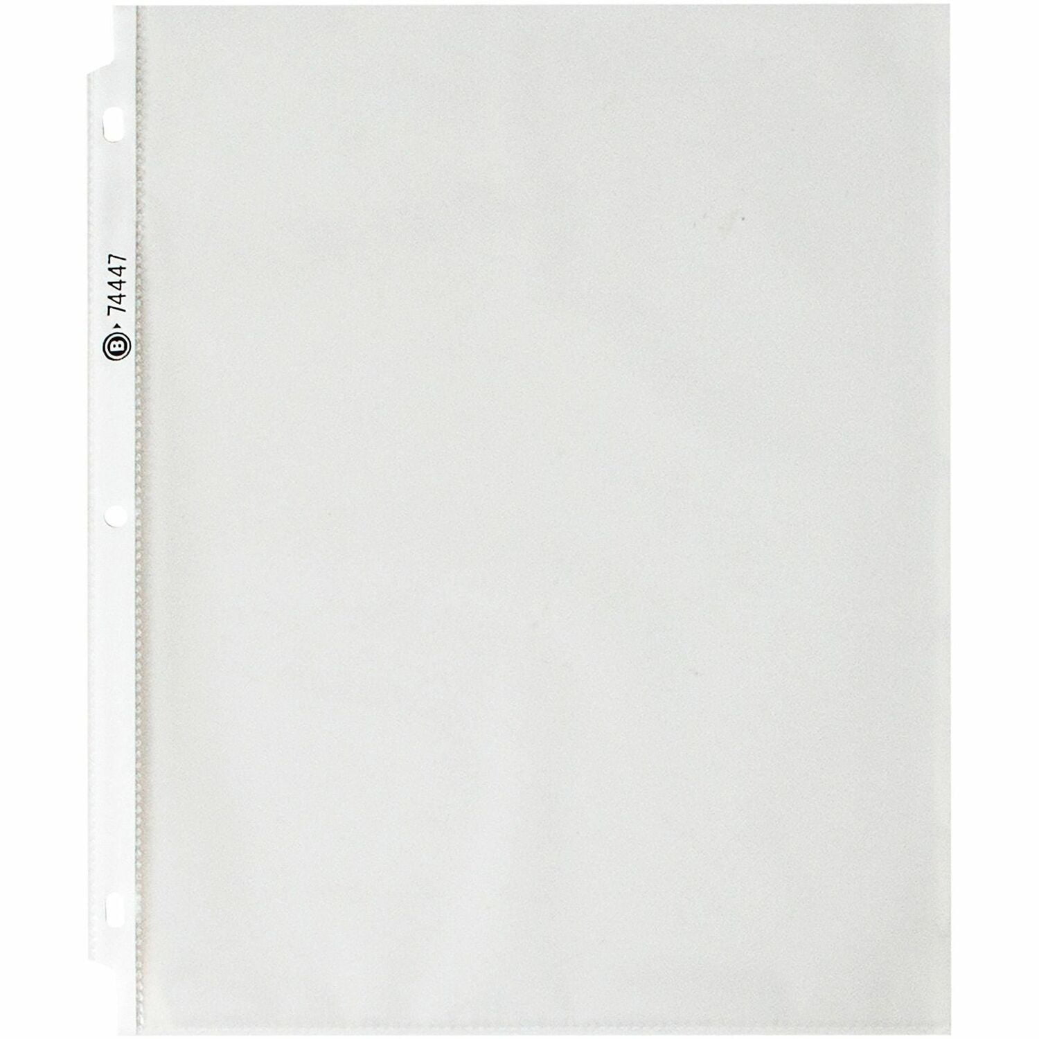 Business Source Sheet Protectors Top Load 2.0mil 11"x8-1/2" 100/PK Semi ...