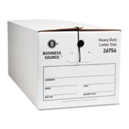 Business Source, BSN32450, Quick Setup Medium-Duty Storage Box, 12 ...