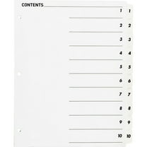 Business Source A-Z Tab Table of Contents Index Dividers - Printed Tab ...