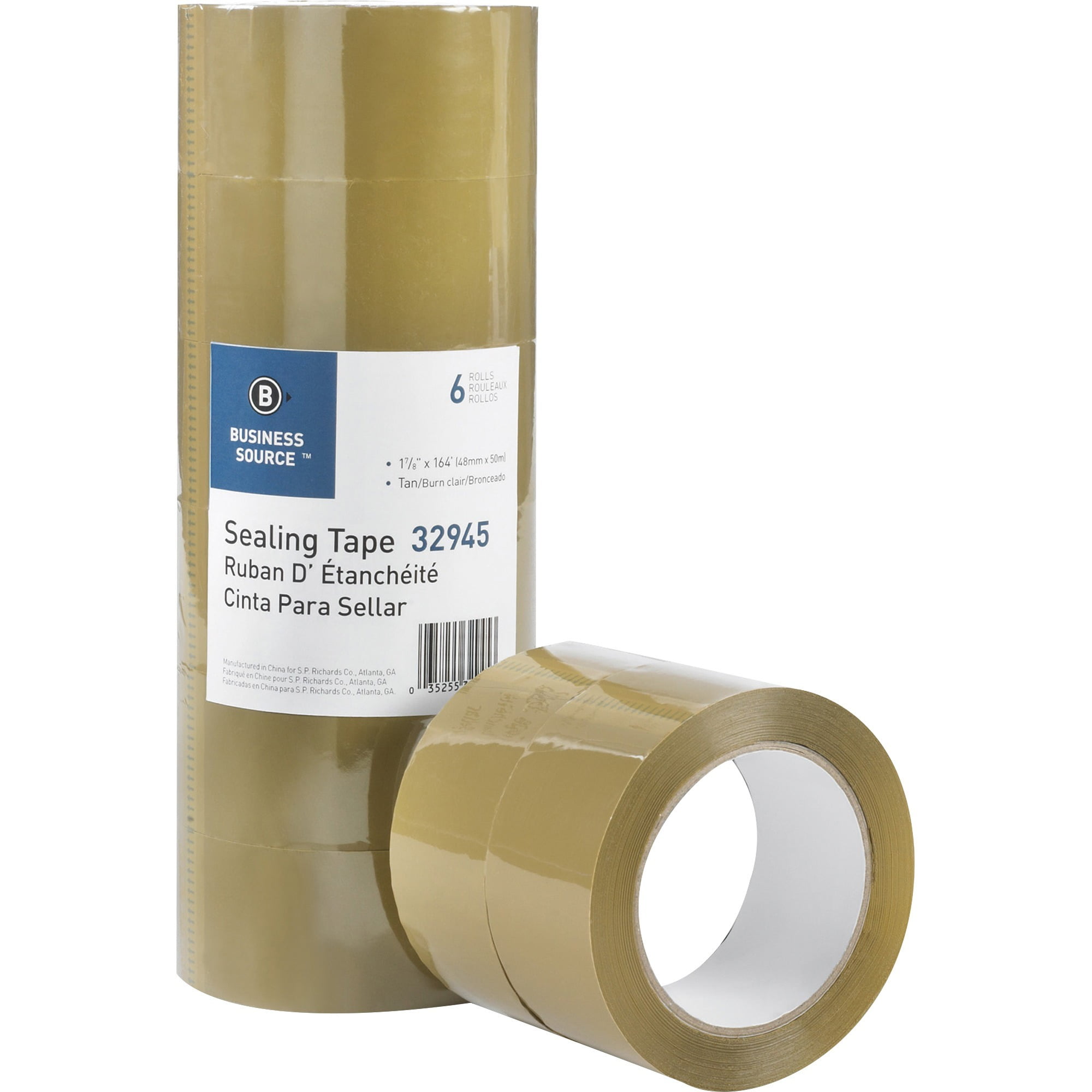 Business Source Tan Packaging Tape, Tan, 6 / Pack (Quantity) - Walmart.com