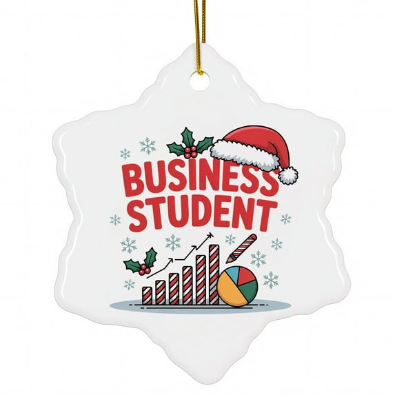 Business Student Ornament, Christmas Ornament 2025, Personalized Gift ...