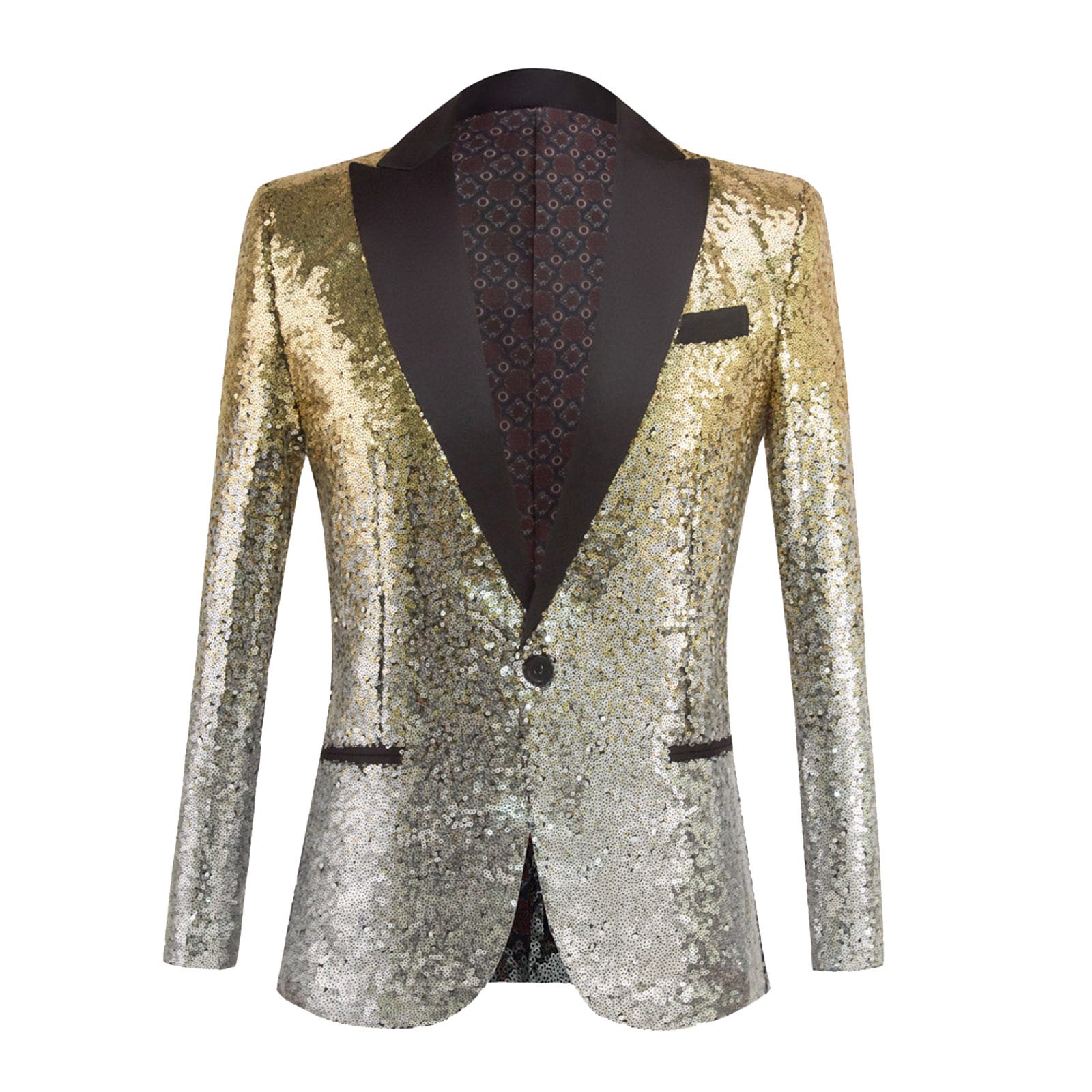 Business Suits for Men Gradient Sequin Suit European And American New ...