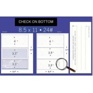 Computer Check Paper - Blank Personal Wallet Checks 3 on a Page ...