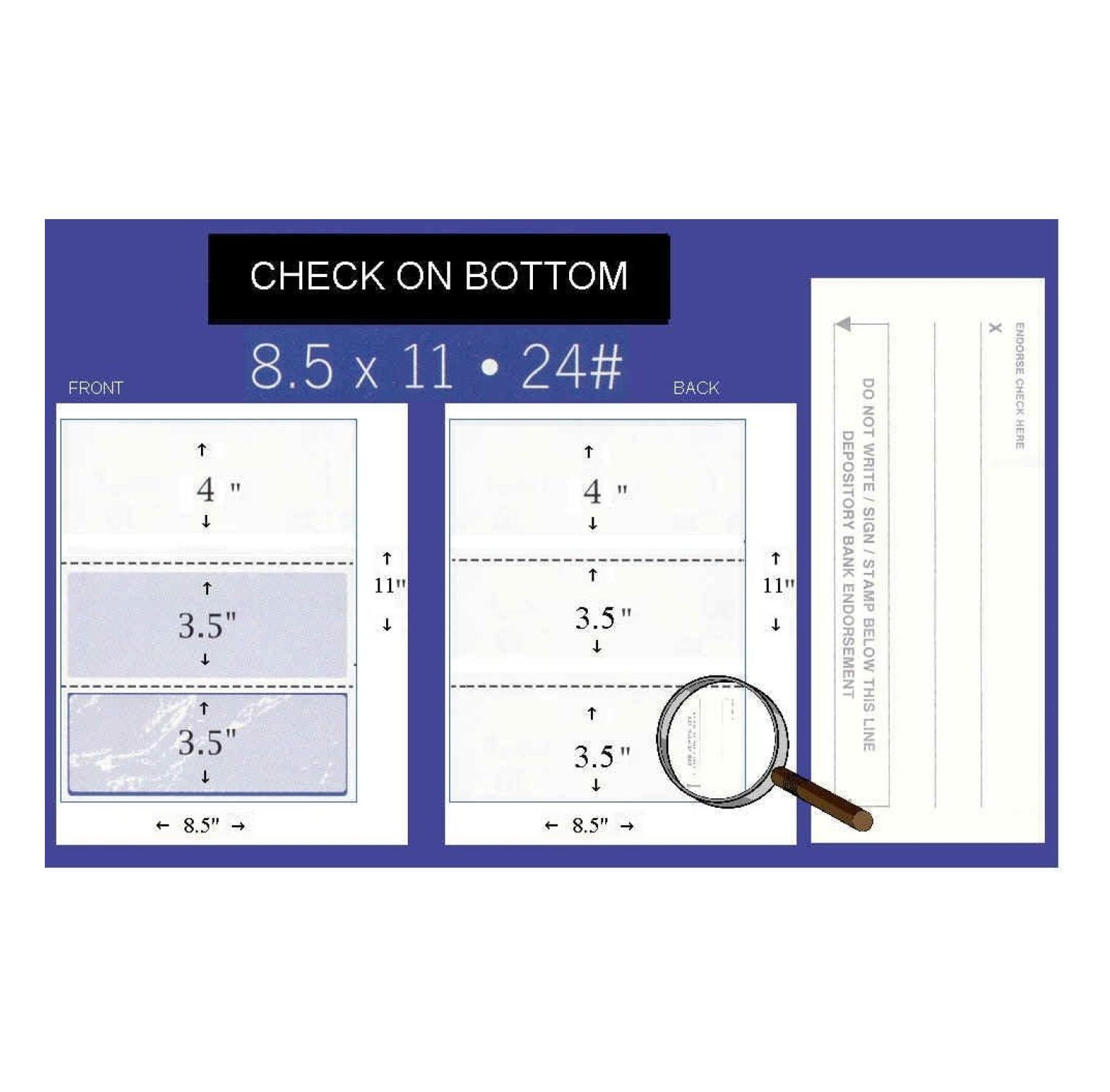Business Voucher Check Stock - Computer Laser Checks - 250 Sheets ...