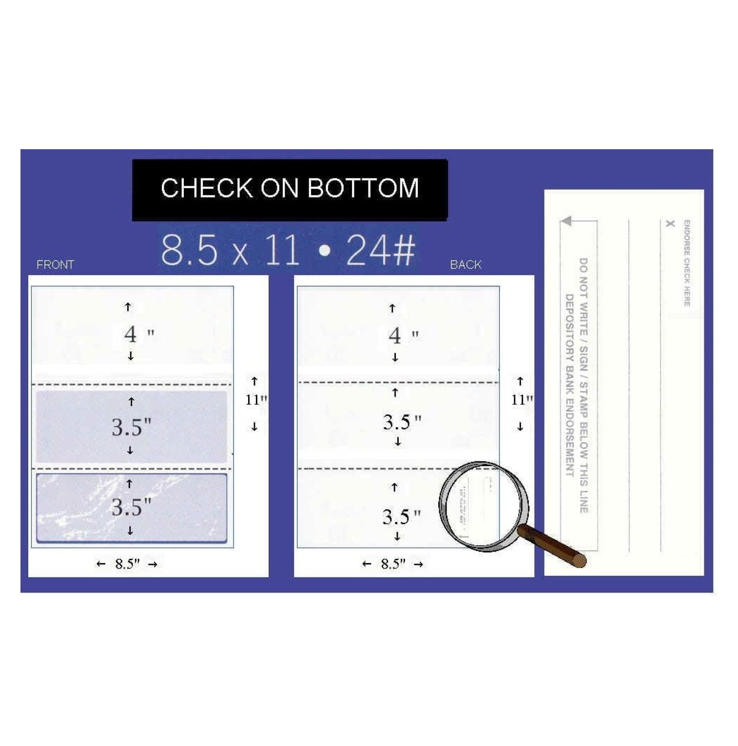 Business Voucher Check Stock - Computer Laser Checks - 250 Sheets Check ...