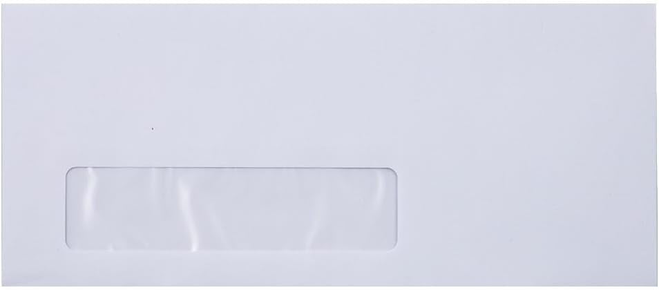 Business Window Envelopes | Flap | 3 7/8" x 8 7/8" | Bright White ...