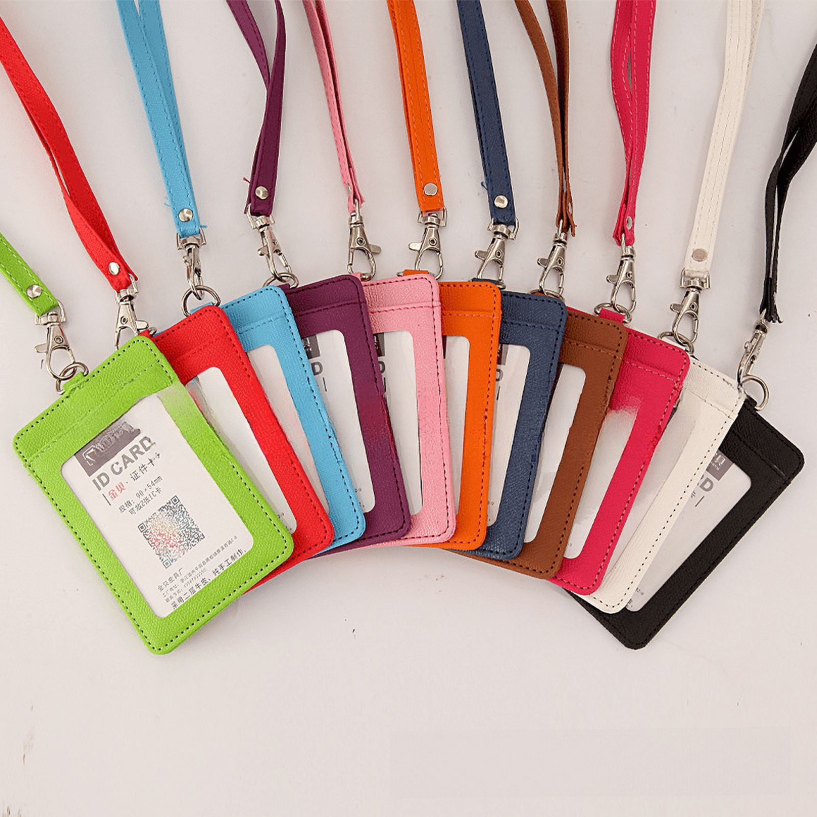 Business card holder PU work card imitation leather ID card student ID ...