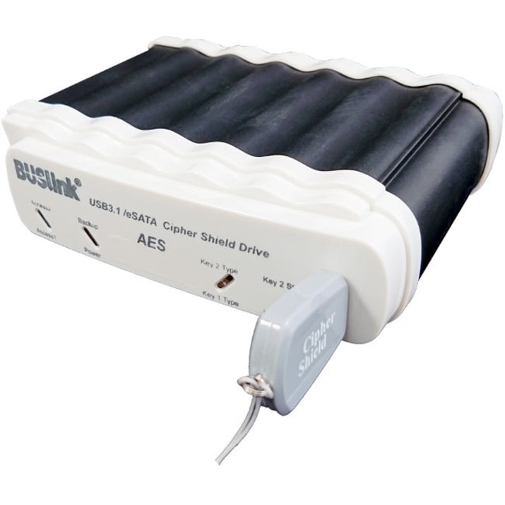 Buslink CipherShield CDSX-4TSDG2C 4 TB Portable Solid State Drive, 2.5" External, SATA, TAA ...