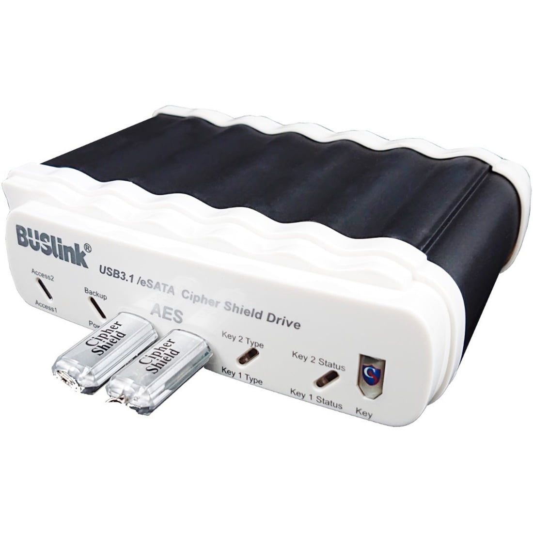 Buslink CipherShield CDSX-4TSDG2CKKB 4 TB Portable Solid State Drive, 2 ...