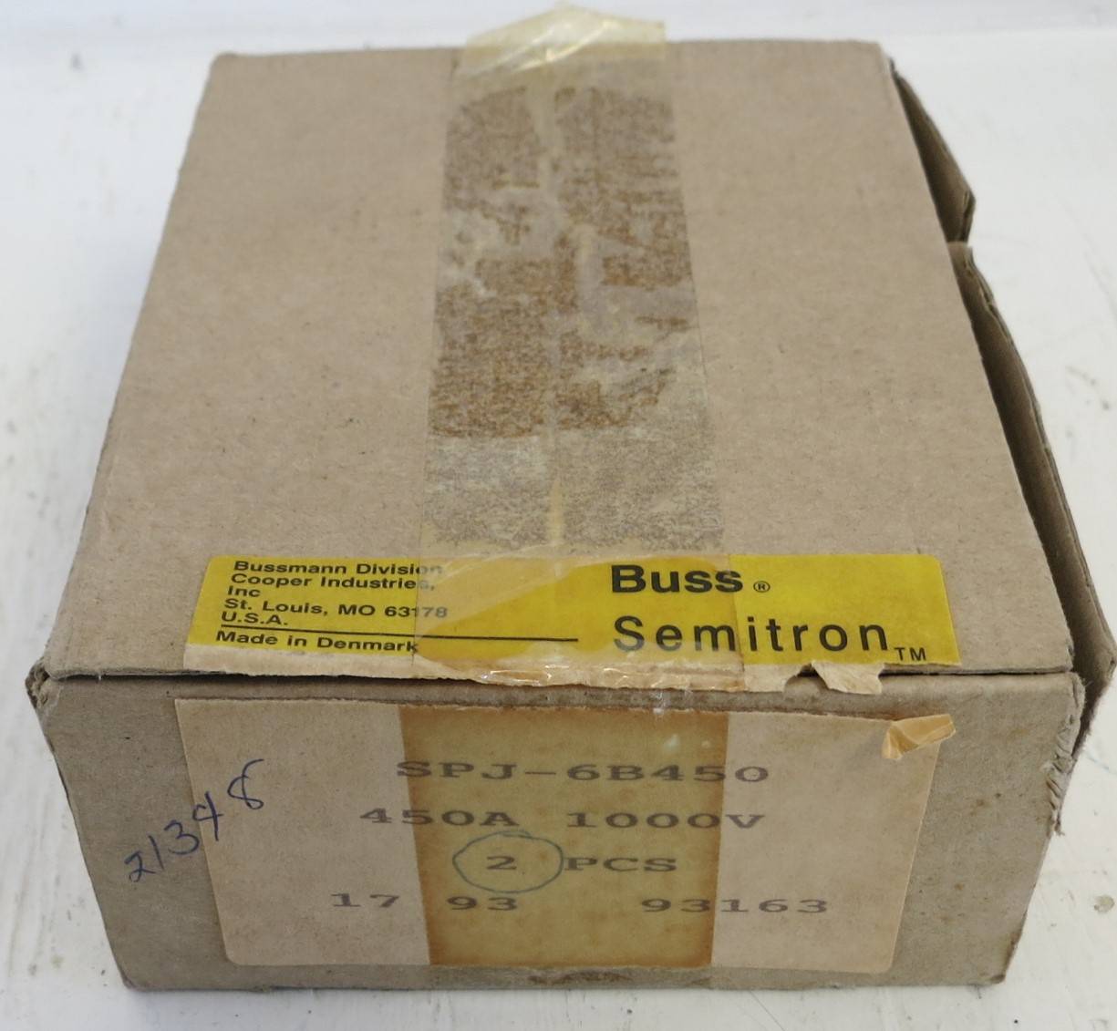 Buss Semitron SPJ-6B450 450A 1000V Fuse Bussmann SPJ6B450 450 Amp ...