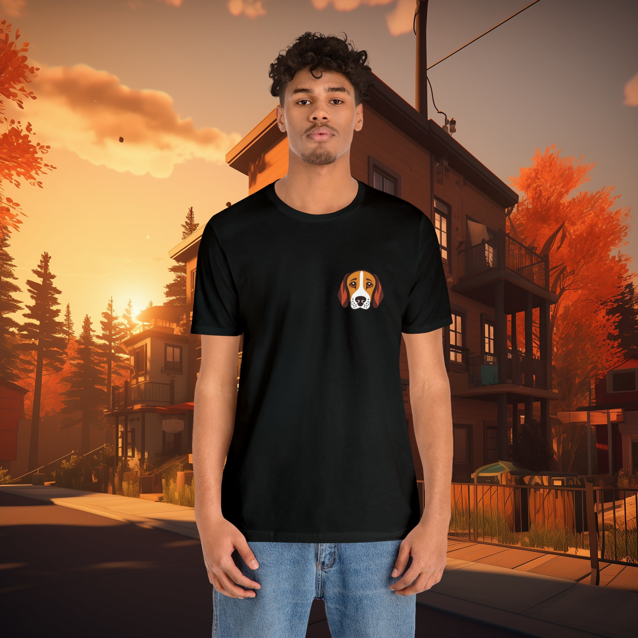 Bussin Beagle Badge Short Sleeve Tee - Walmart.com